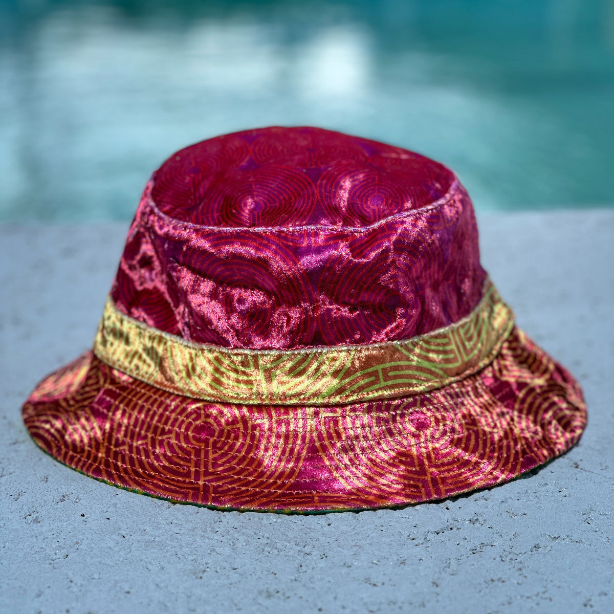 Labyrinth - Reversible Crushed Velvet Bucket Hat – MI KULTURE