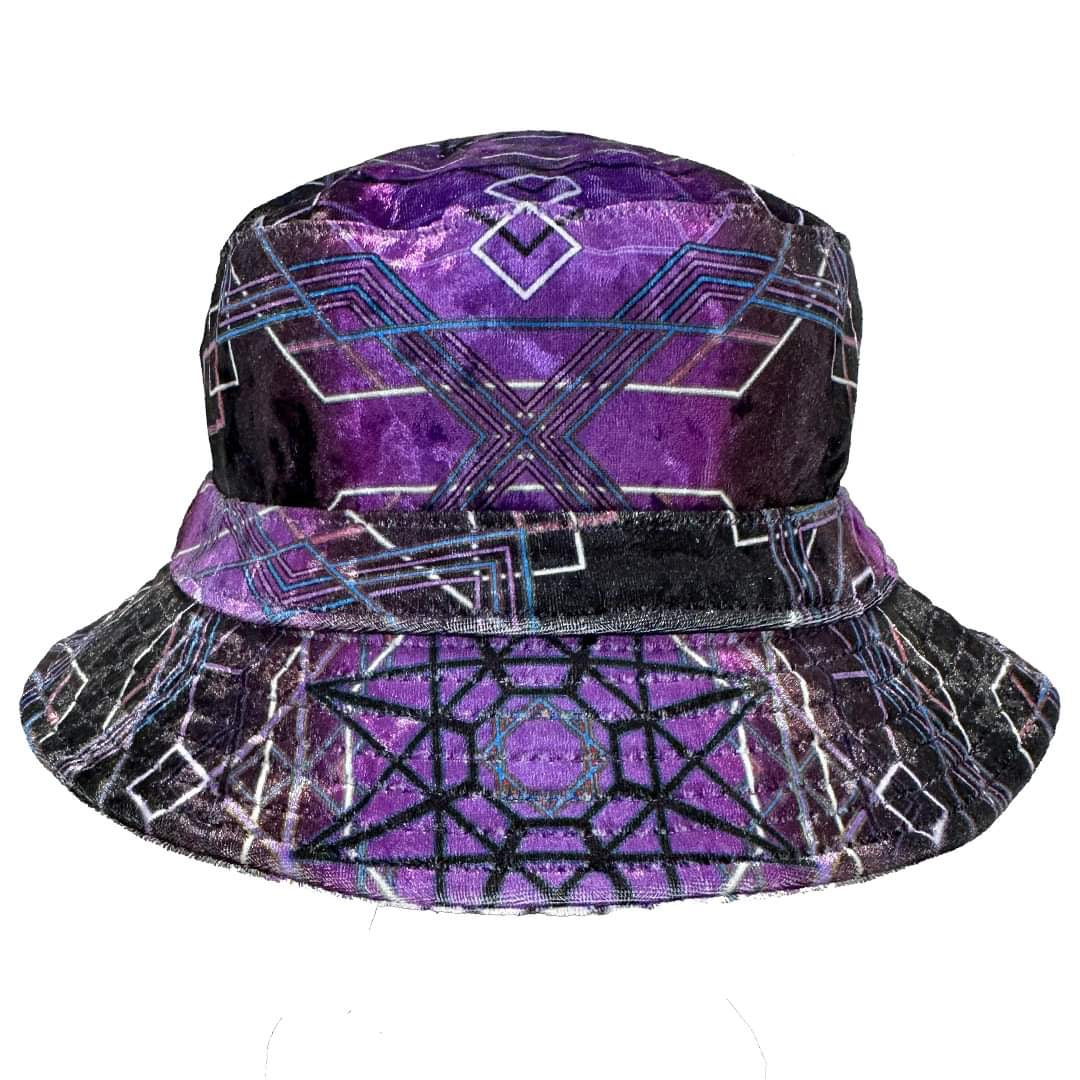 Royal Transit / Lunar Transit - Crushed Velvet Reversible Bucket Hat ...